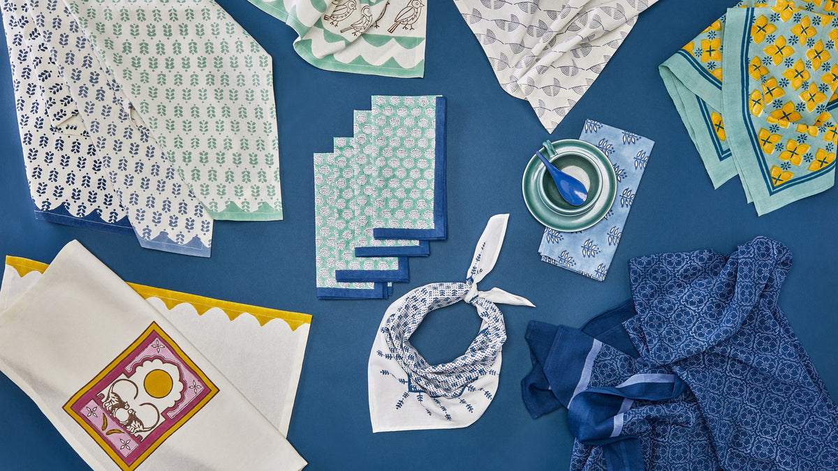 Cardamom Designs Hand Block Printed Home Decor & Wardrobe Accessories